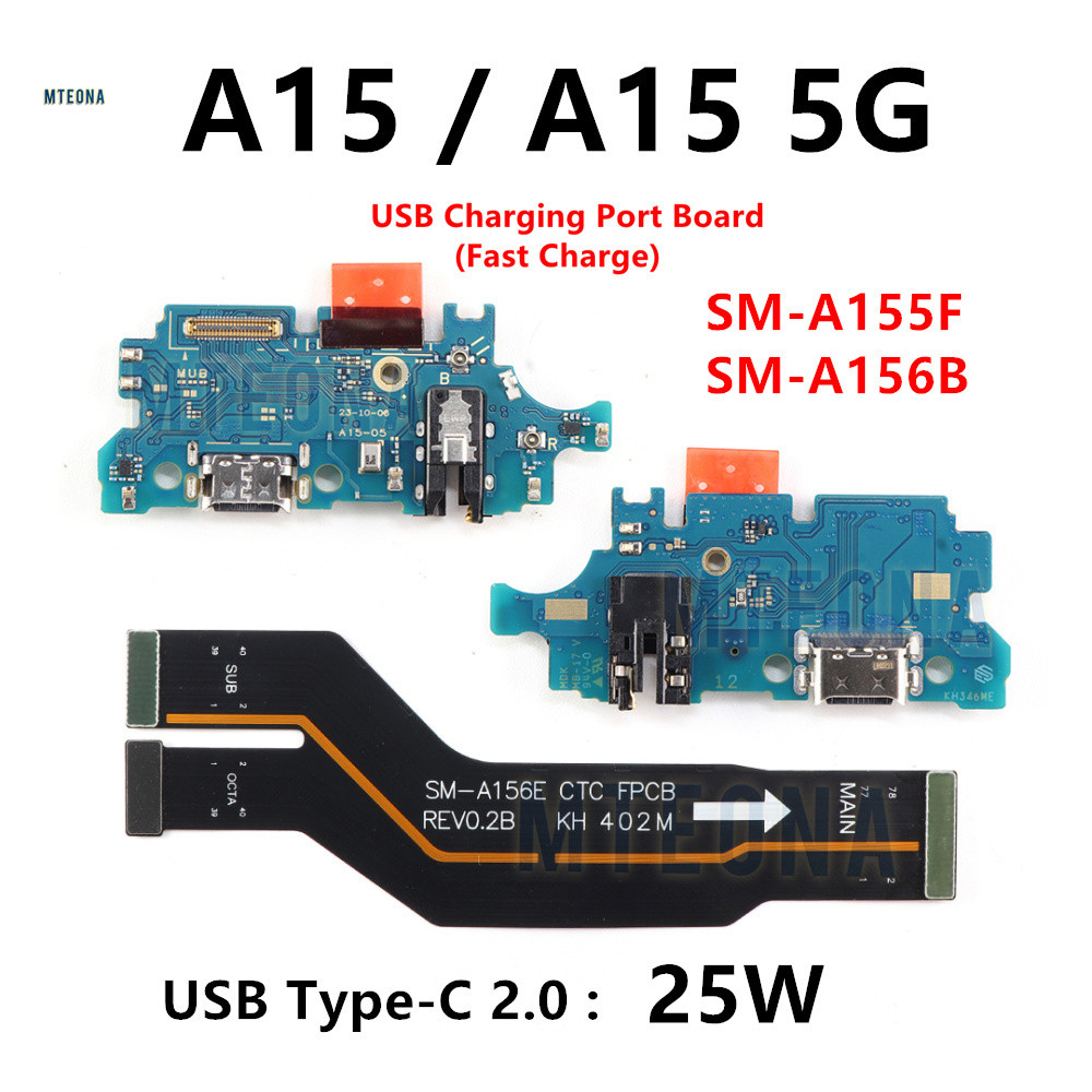 For Samsung Galaxy A15 5G SM-A155F A156B A155 A156 USB Charging Port Board Connector Port Main ...