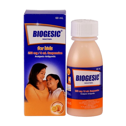 BIOGESIC PARACETAMOL 250MG/5ML SUSPENSION 60ML (STRAWBERRY) | Shopee ...