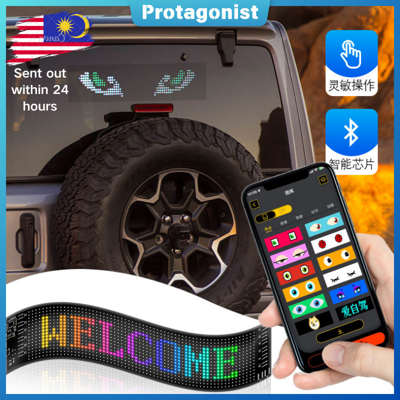 【Ready stock】LED Mini dengan Skrin Super Terang Kalis Air Panel Cahaya ...