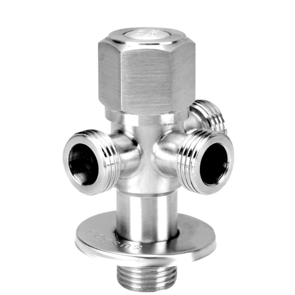 304 Stainless Steel Three-Four-Way Angle Valve One-In Two-Out Dual-Use ...
