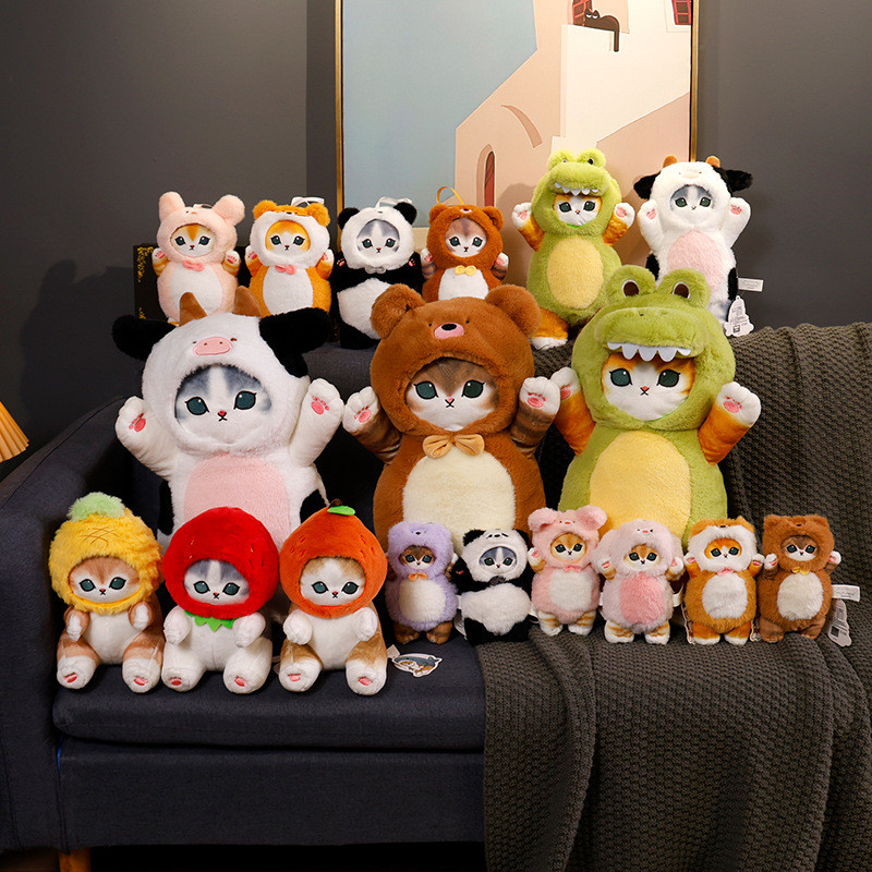 Mofusand Kawaii Cat Cos Cow Kawaii Animal Plushies Cosplay Lovely Plush ...