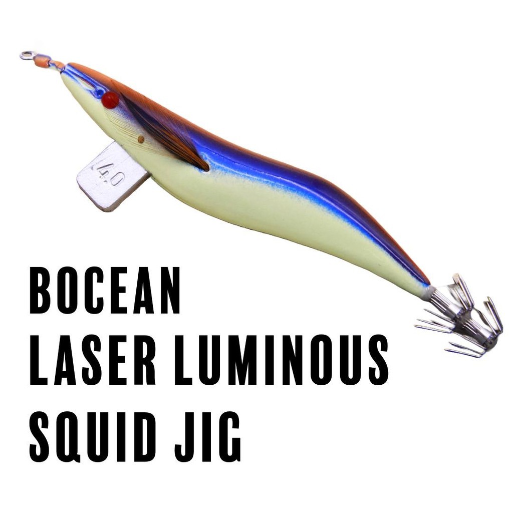 BOCEAN LASER Luminous Squid Jig Umpan Pancing Sotong Candat Sotong ...