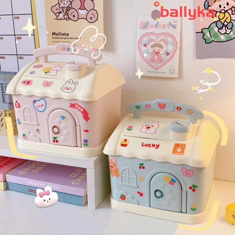 BALLYKA Anime Piggy Bank, Children Cartoon Savings Bank, Cute Square ...