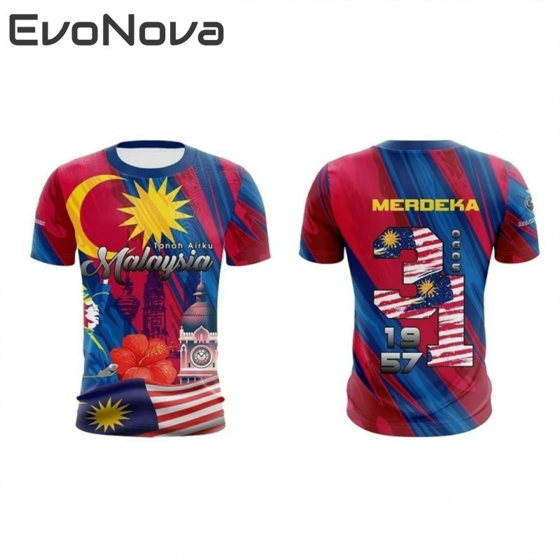 2025 BAJU MERDEKA 68 merdeka 68 sublimation short sleeve tshirt/Baju ...