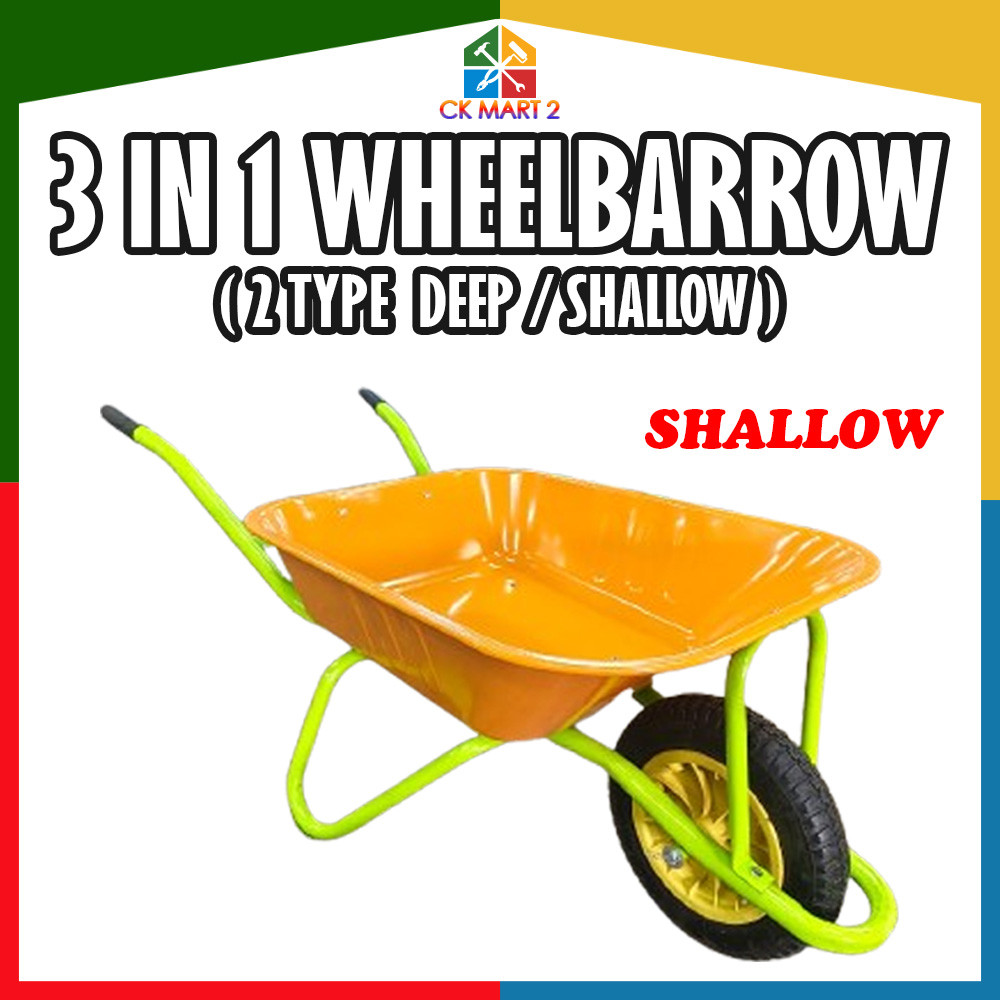 Kereta Sorong Heavy Duty – Heavy Duty Wheelbarrow (3 in 1, Deep ...
