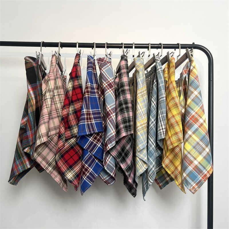 Today Popular Dopamine Checkered Butt Curtain Female Blocking Skirt ...