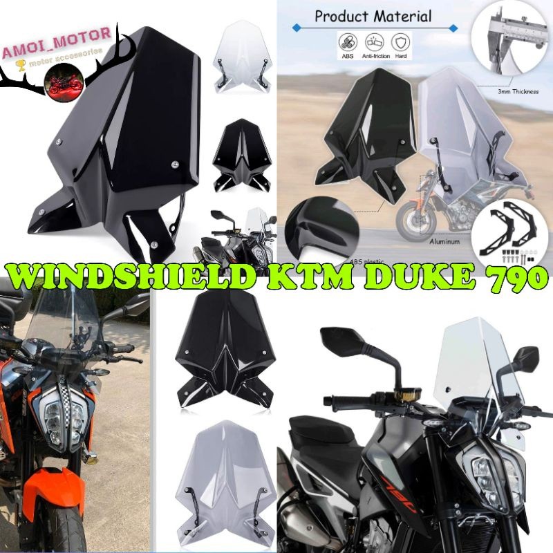 KTM DUKE 790 Windshield DUKE 790 Cowling Windscreen DUKE790 2017 2018 ...