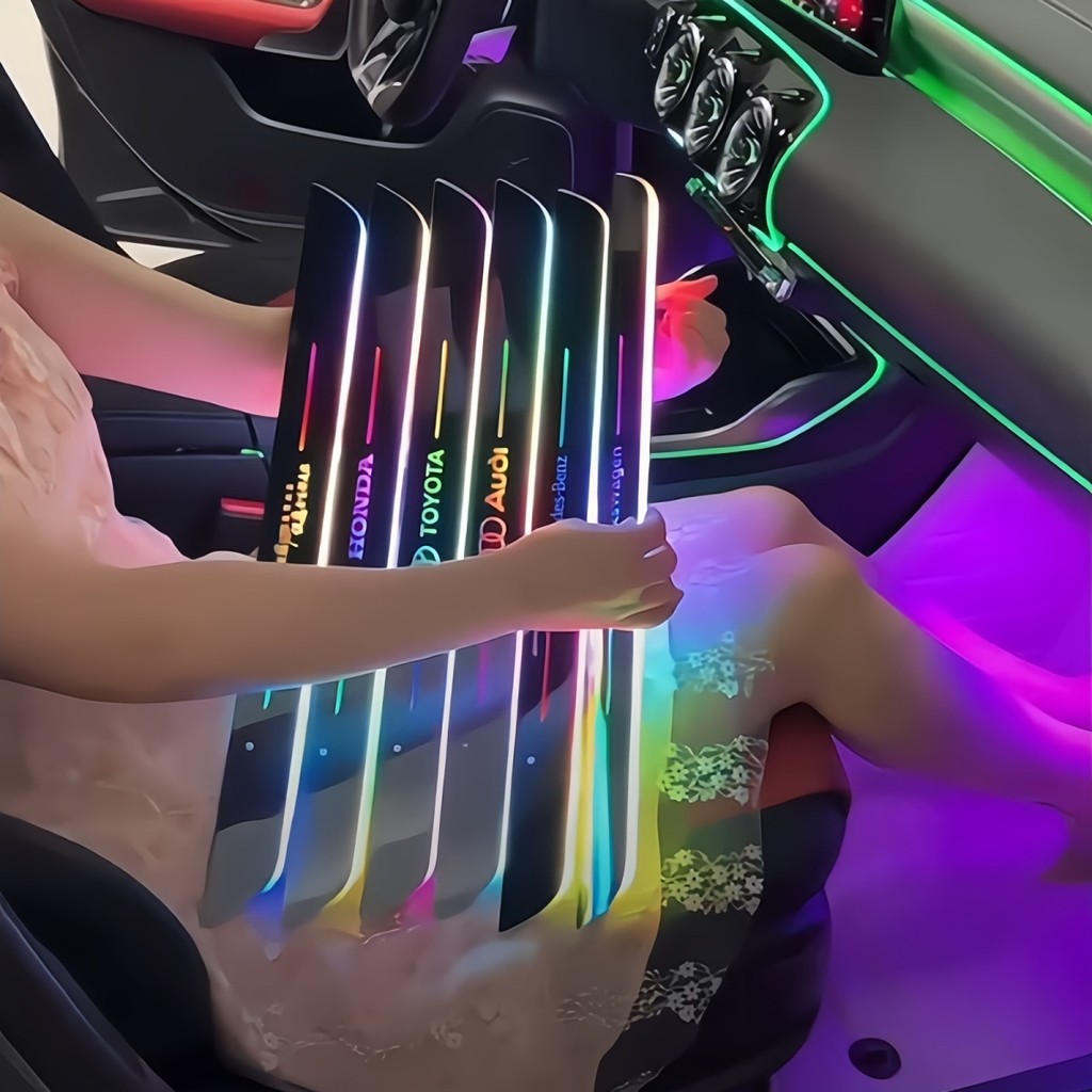 Wireless Charging Magnetic Induction Door Threshold Light Colorful ...