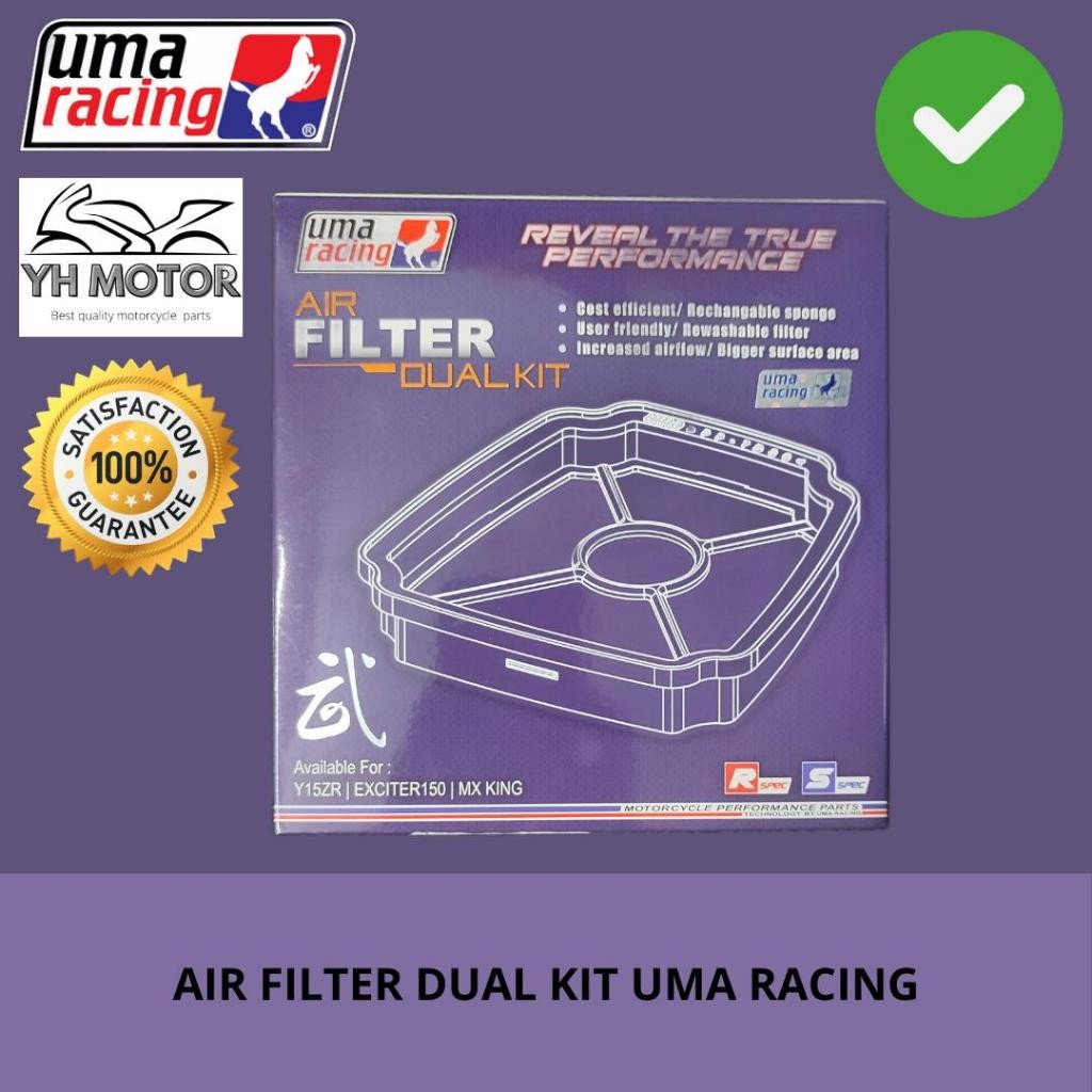 UMA RACING AIR FILTER DUAL KIT Y15ZR | Shopee Malaysia