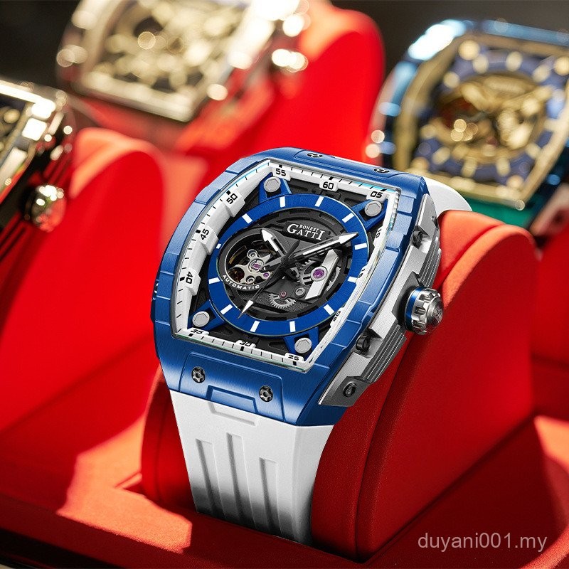 Bugatti jenama Bonest Gatti jam tangan lelaki perniagaan automatik ...