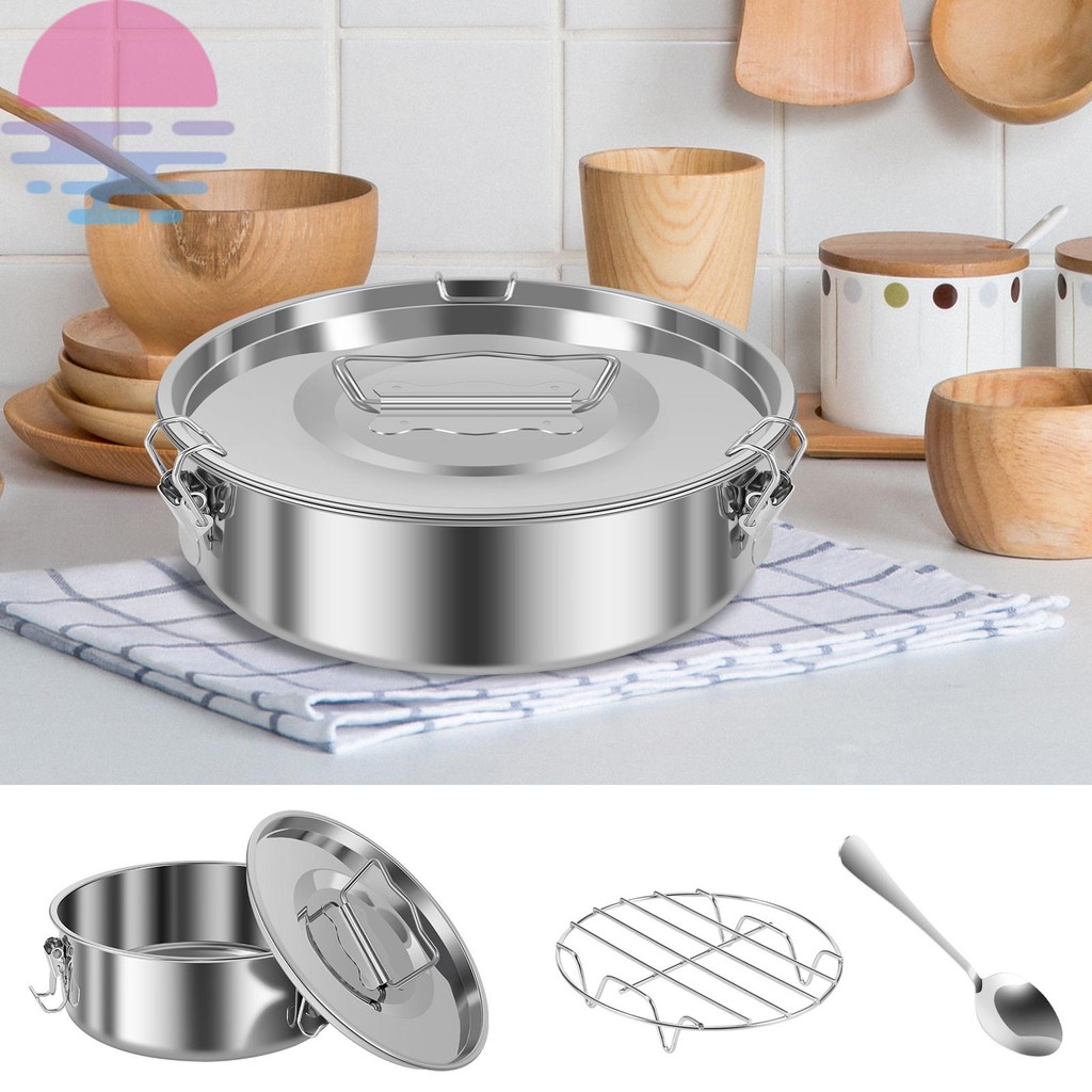 Stainless Steel Flan Mold 1.5 Quart Capacity Flan Maker with Lid and ...