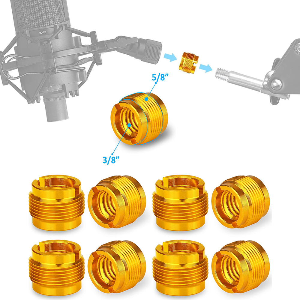 Mic Stand Adapter Aluminum 5/8" Male to 3/8" Female Screw Adapter for ...