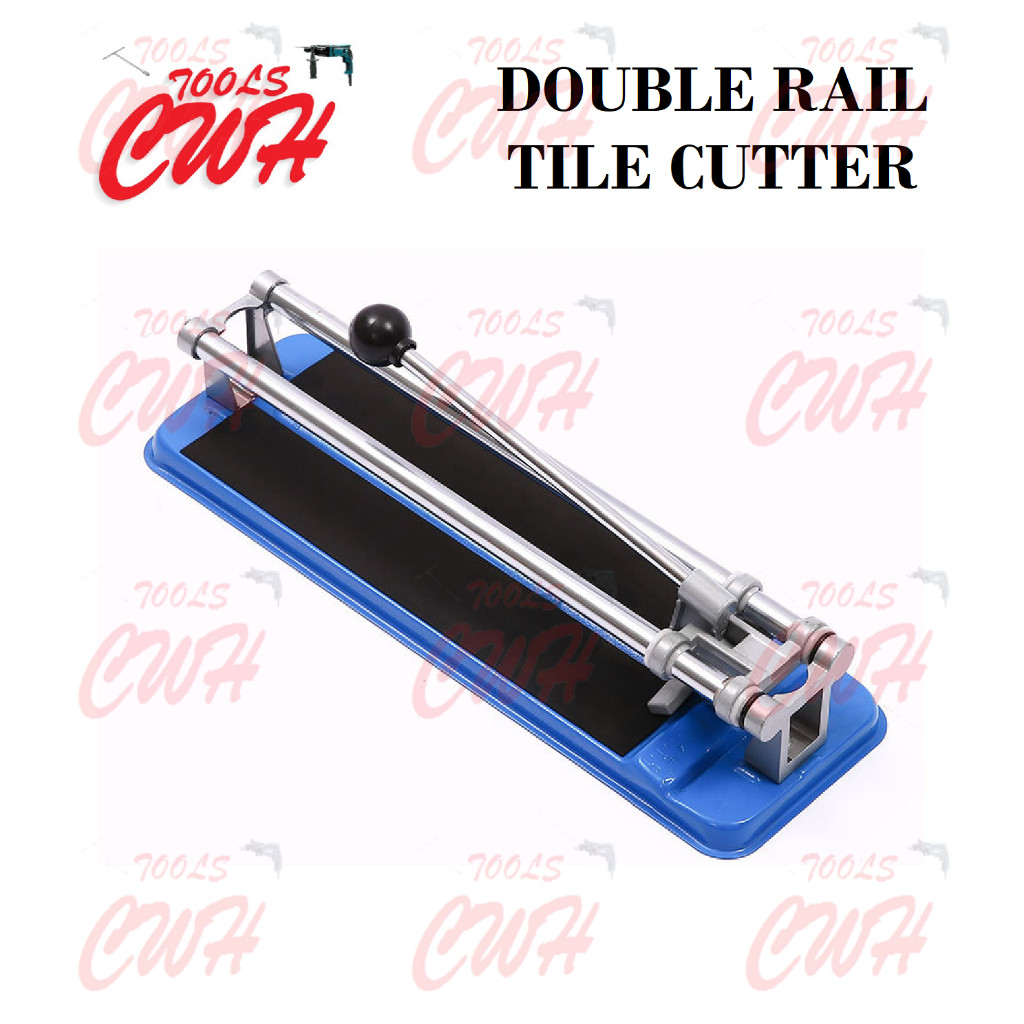 DOUBLE RAIL DUAL RAIL CERAMIC TILE CUTTER CUTTING CUT TILES PEMOTONG ...