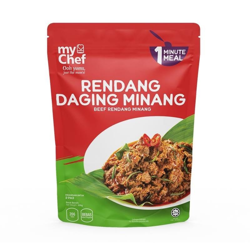 myChef Ready to Eat Meal Rendang Daging Minang (50% SALES) | Shopee ...