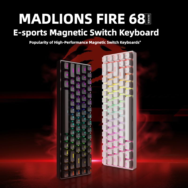 MADLIONS FIRE 68 Magnetic Switch Keyboard Wired Connection High ...