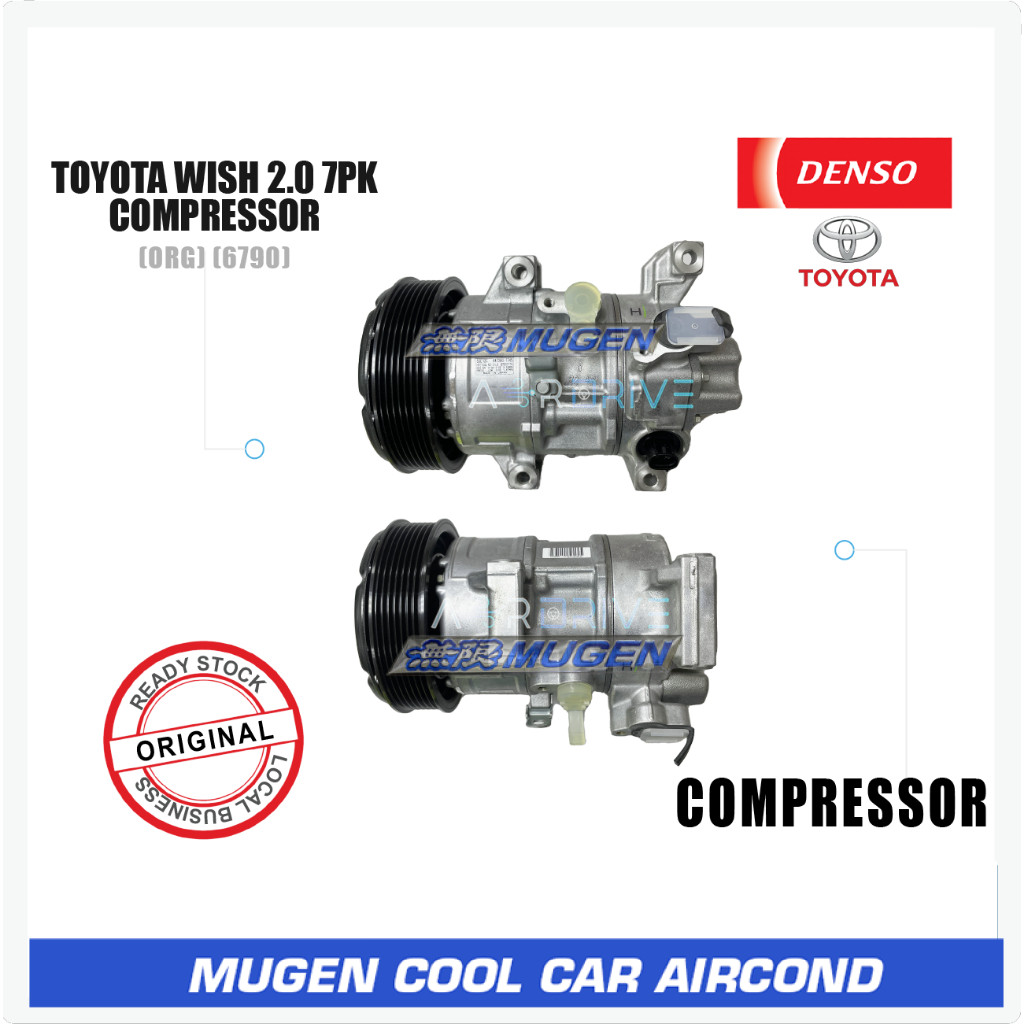 MGC DENSO TOYOTA WISH 2.0 7PK Compressor 6790 (ORG) | Shopee Malaysia