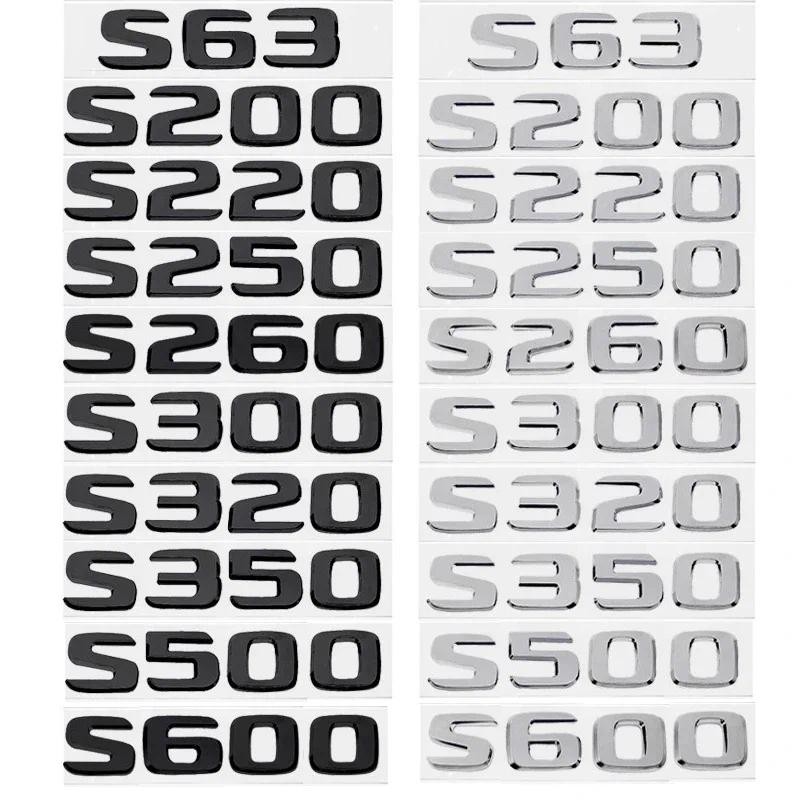 Car Trunk Letters Logo Emblem Badge Decals Sticker For Mercedes Benz S ...