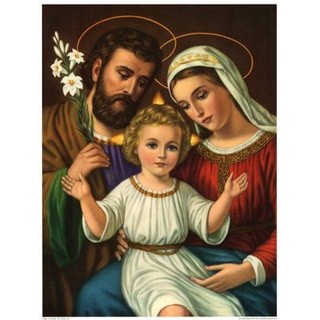 Model Family Spirituality Holy family Jesus mary joseph Holy Canvas ...