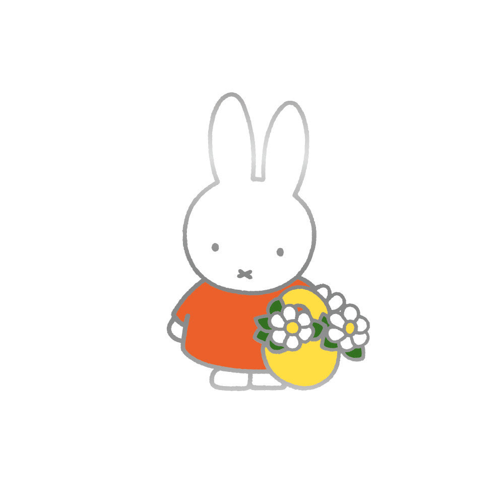 MIFFY Enamel Pin Miffy with Flowers | Shopee Malaysia