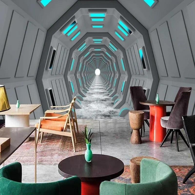 Custom wallpaper mural Abstract Creative Modern Technology Sense ...