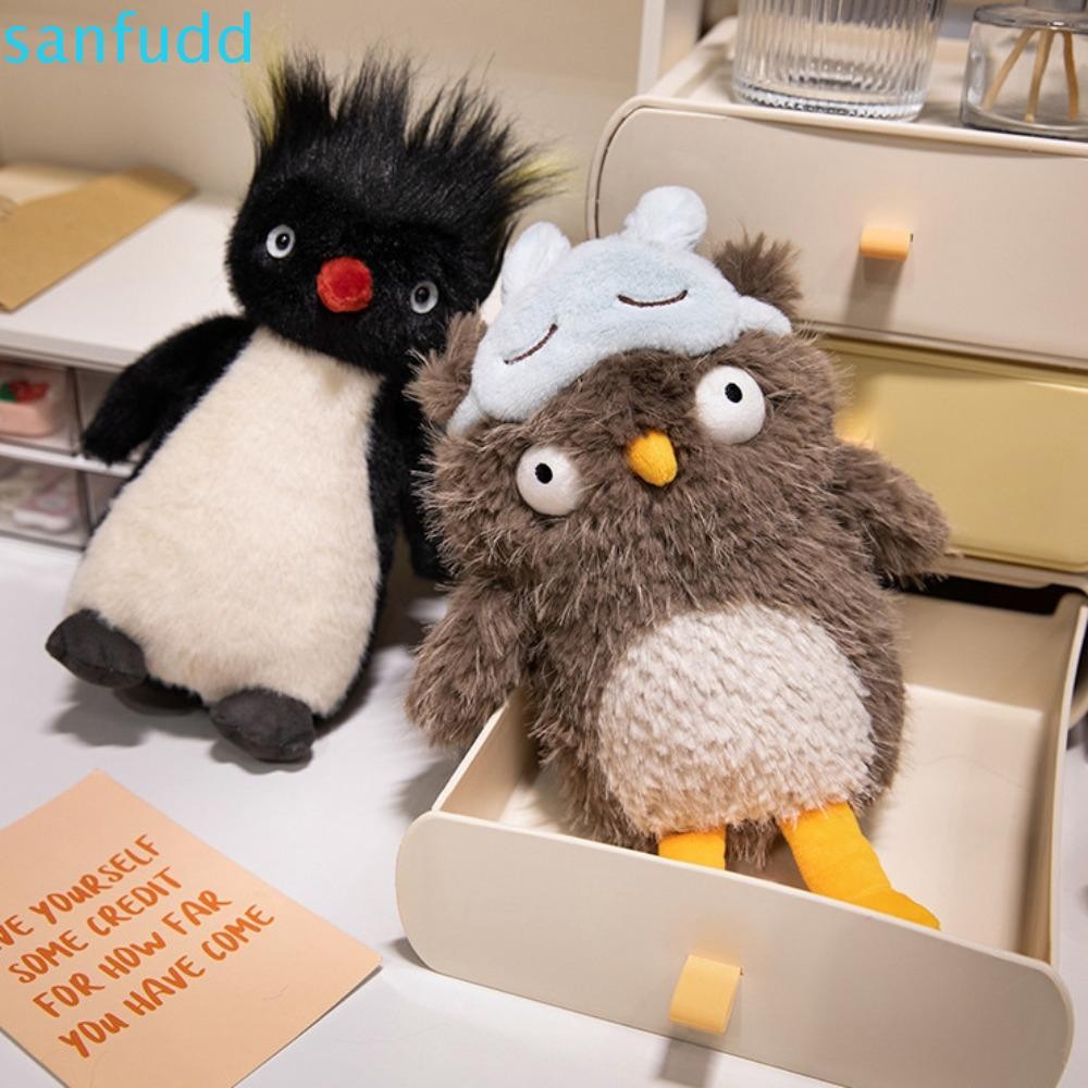 SANFUDD Eyemask Owl Doll, Animal Stuffed Pingu Plush Toy, Kids Toy ...