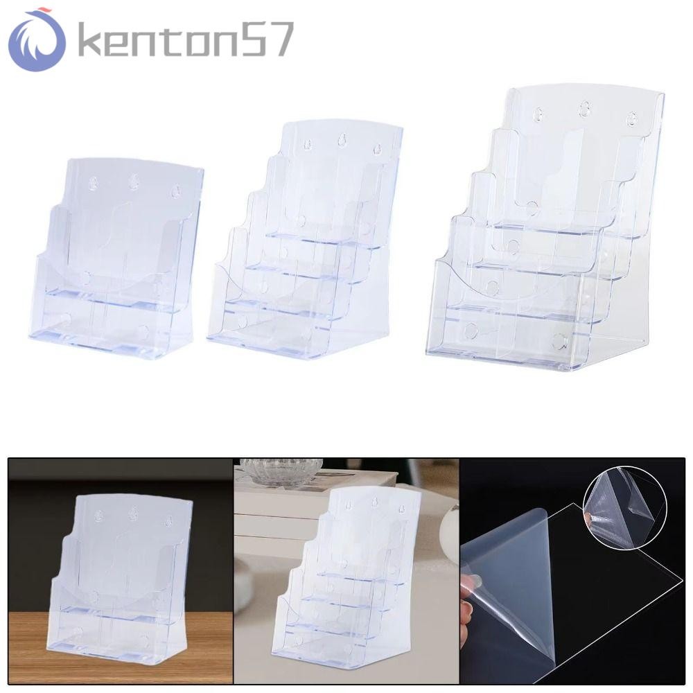 KENTON Clear Flyers Display Stand, A4/A5/A6 2/3/4 Layers Brochure ...