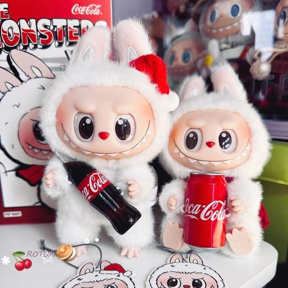 ROTUR Labubu Doll Figurine, Coca-Cola Series Collectible Model Labubu ...
