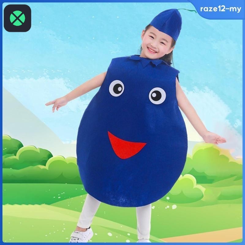 1F] Kids Blueberry Costume Cosplay Lightweight Costume for Party ...
