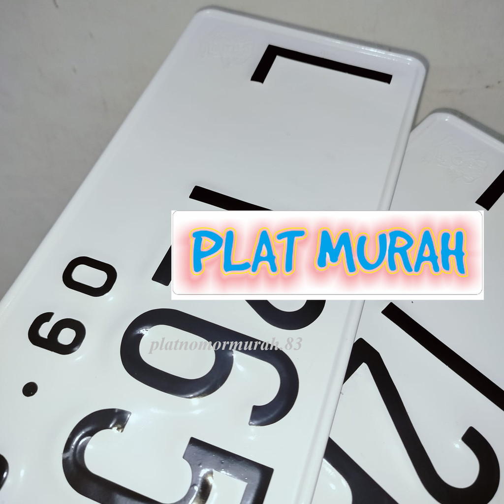 White car number plate, standard font, free to request numbers and ...