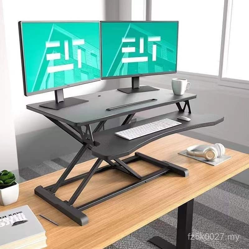 Desktop Folding Display Heightening Workbench Desktop Standing Desk ...