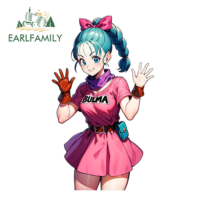 EARLFAMILY Dragon Ball Bulma Ecchi Car Stickers Anime Cute Occlusion ...