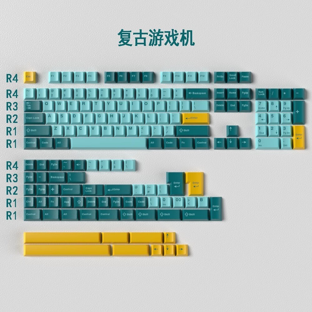 GMK Retrocast 162 Keys ABS Double Shot Keycaps set for Mechanical Keyboard | Shopee Malaysia