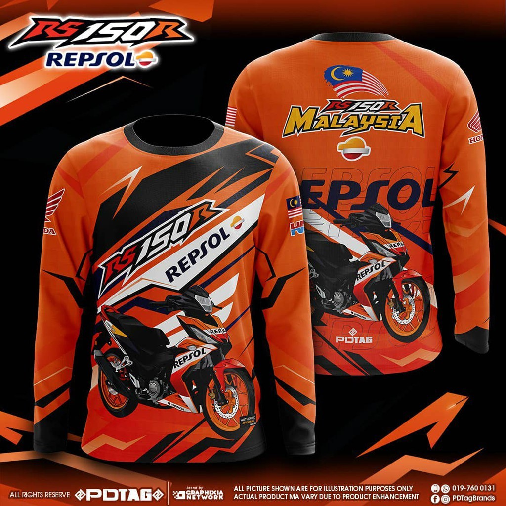 [READY STOCK] PDTAG JERSEY SUBLIMATION HONDA RS150 REPSOL EDITION ...
