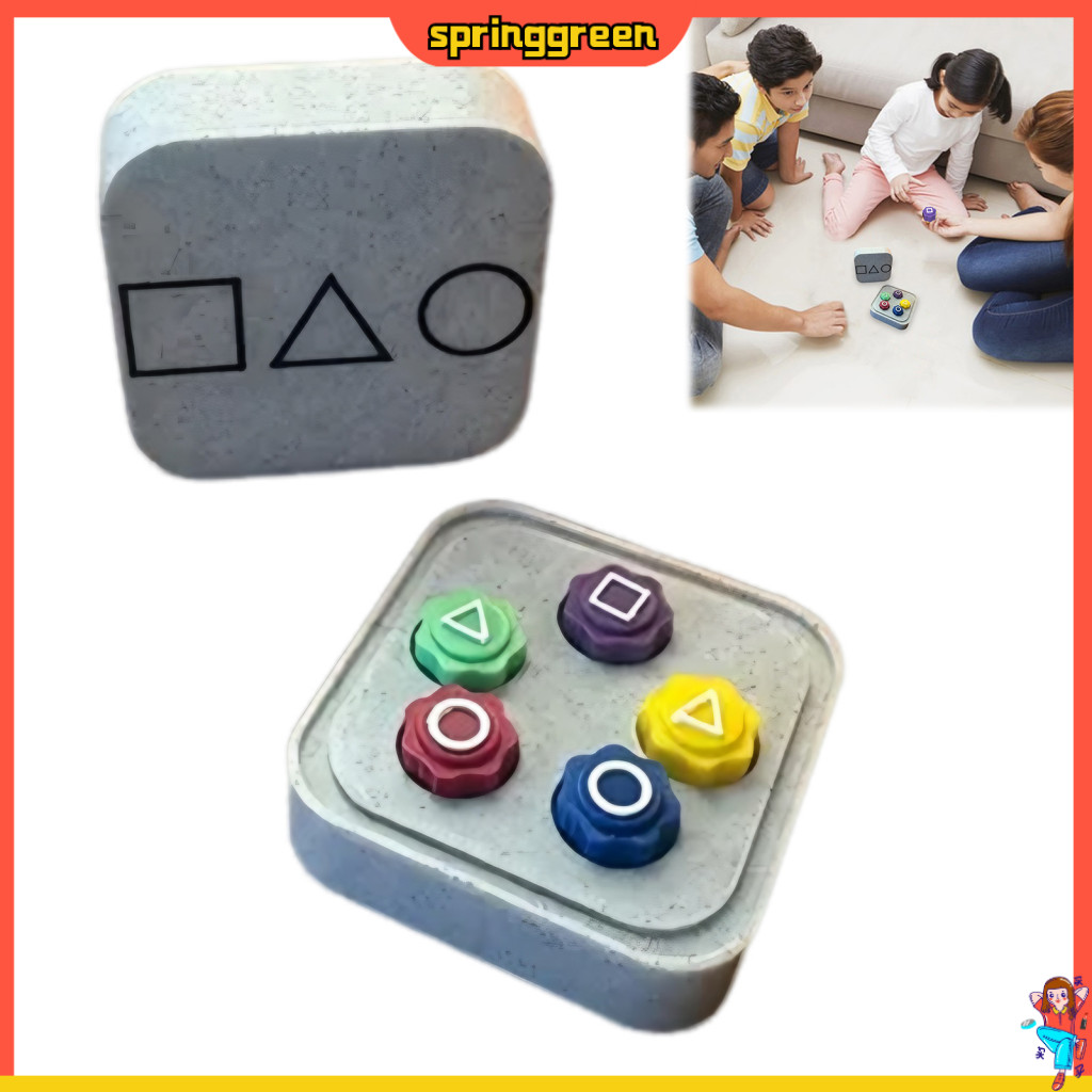 SPRINGGREEN| Colorful Pebble Toy Family Night Stone Game Korean ...