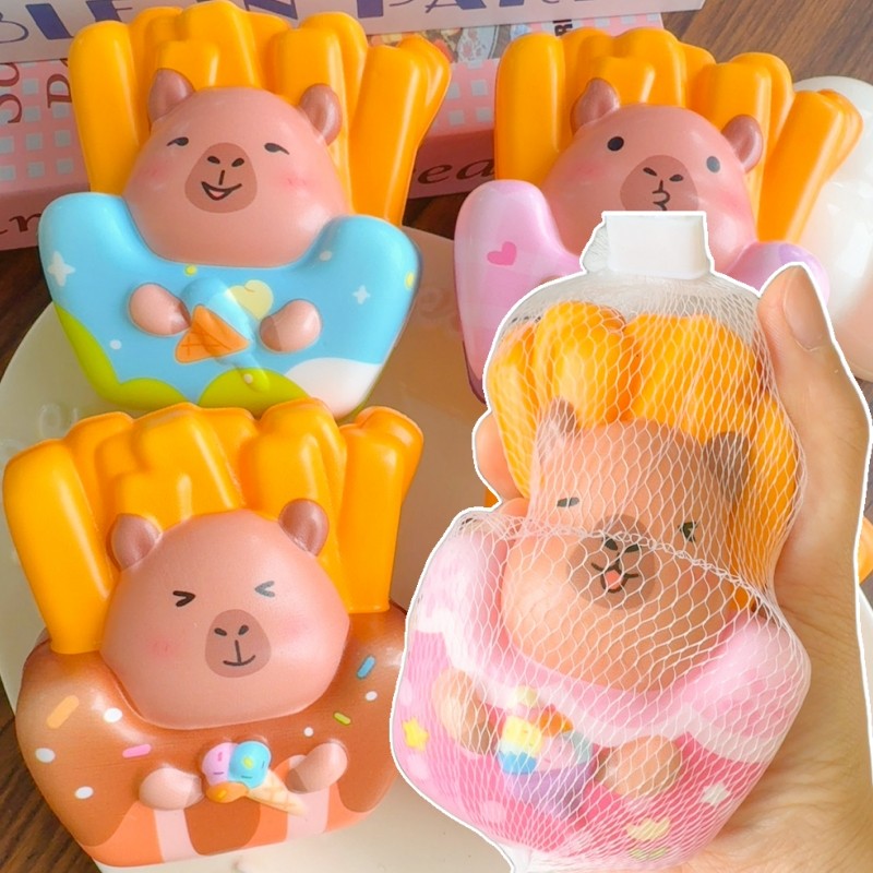 Capybara Slow Rebound Toy - Simulated Capybara Doll Pinch Music Toy ...