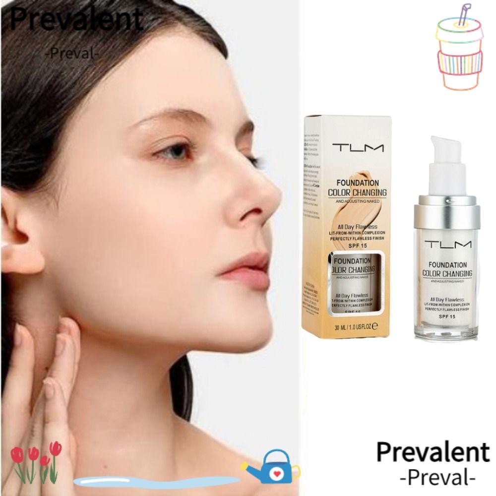 PREVAL Magic Colour Color Changing Foundation, TLM Makeup Change Skin ...