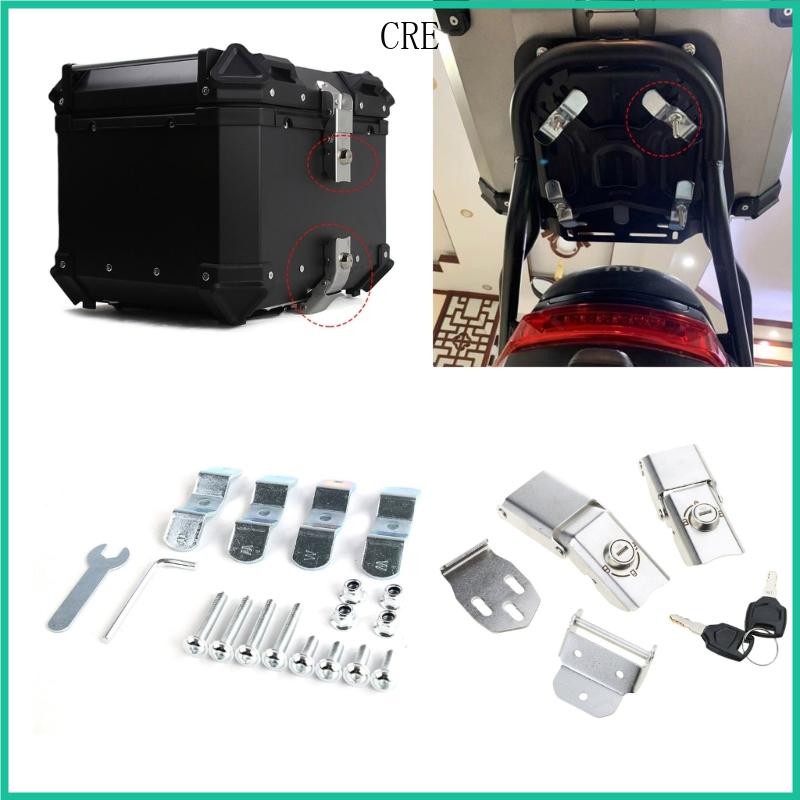 CRE Motorcycle Trunk Pannier Screw Bolts Lock Support Bars Side Luggage ...