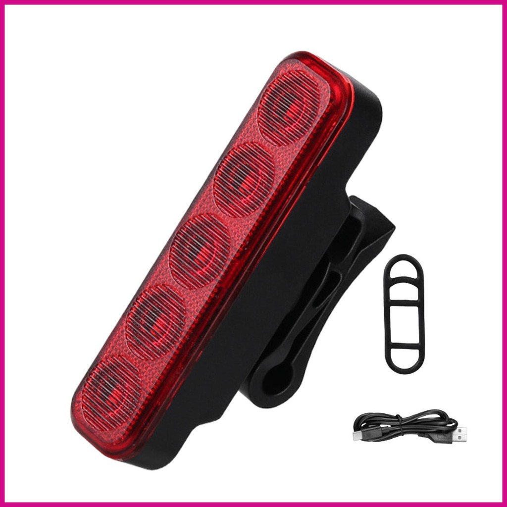 For Cycle Tail Light Rear Light Led Rechargeable Tail Light 4 Light ...