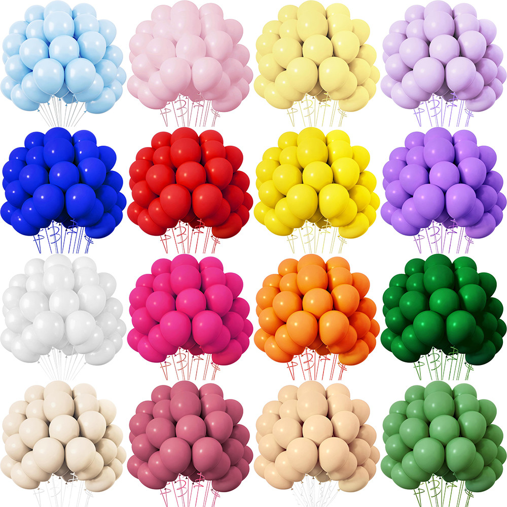 50pcs 5/10inch Baby Blue Latex Balloons Red Green White Sand Wedding ...