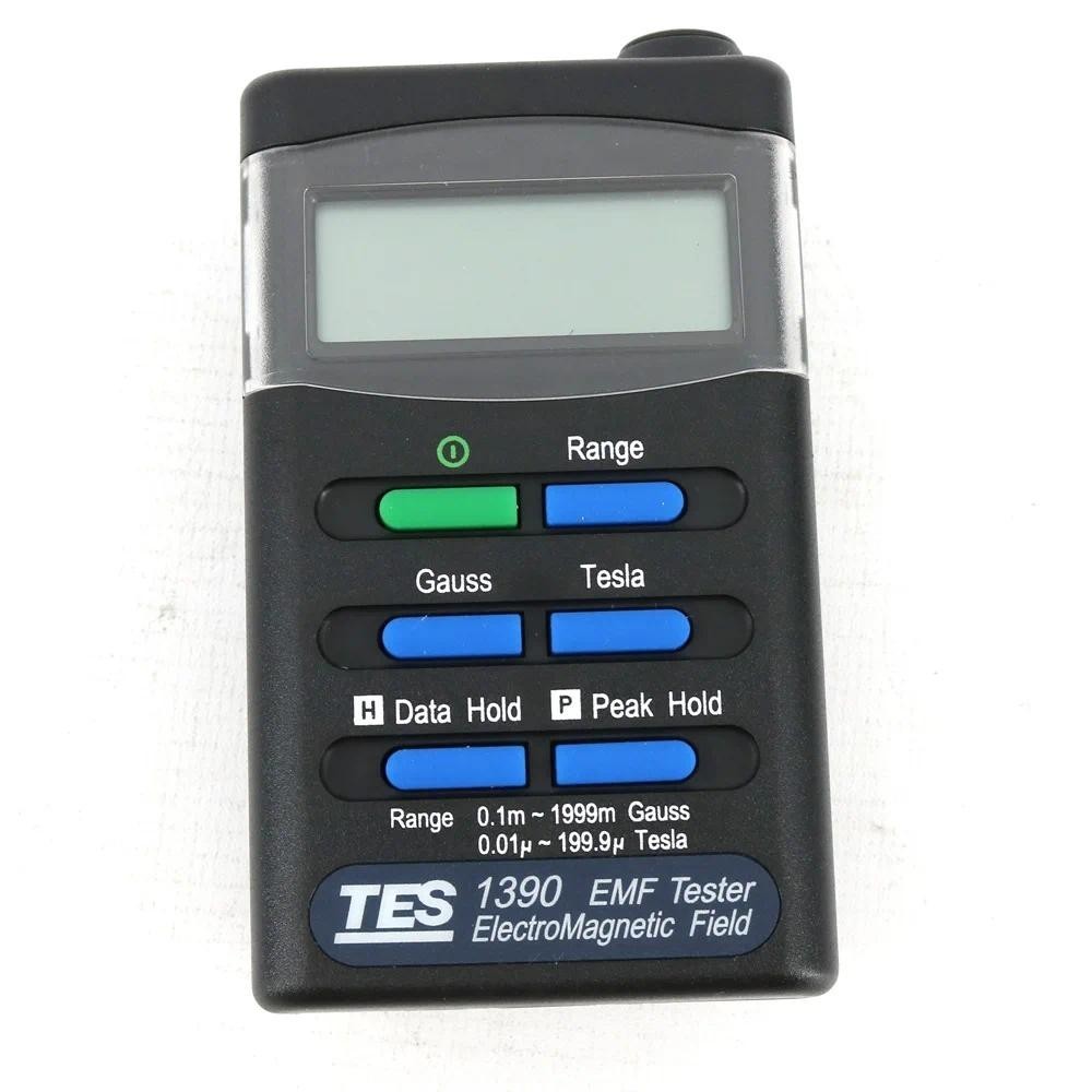 TES-1390 EMF Tester ElectroMagnetic Field Tester,Display Micro Tesla ...