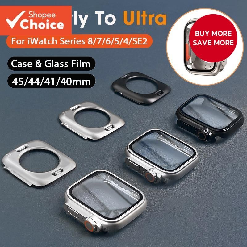 3 in 1 Full Cover Modify Ultra Case for iWatch 45mm 44mm 41mm 40mm PC ...