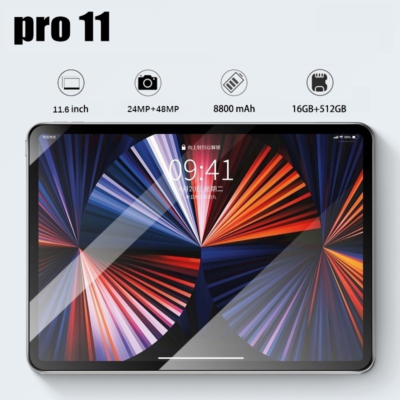 BARU 2025 Tablet Pad9 12 inci 16GB+512GB Dual SIM/WiFi Android 12 ...