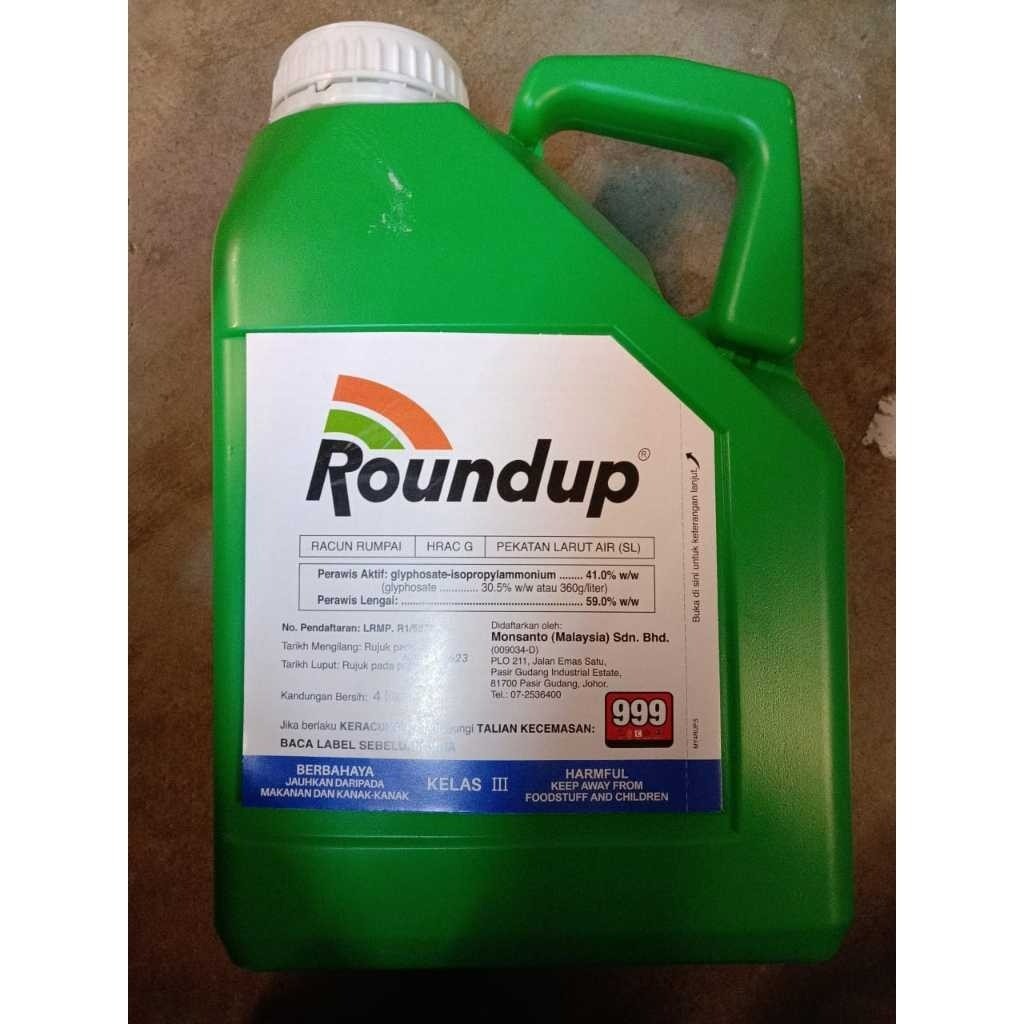 4Litre / 1Litre Wesco / Roundup / Tremo Wes-Up Herbicide Ubat Racun ...