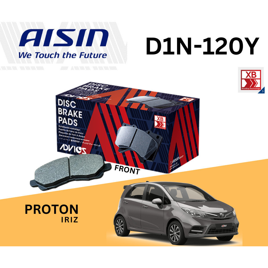 Original Advics Aisin Heavy Duty Disc Brake Pad Front D1N120Y for ...