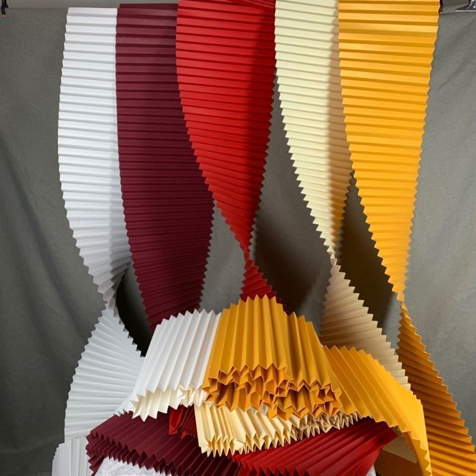 Decorative Props Origami Corrugated Paper DIY Non-Stitching One Long ...