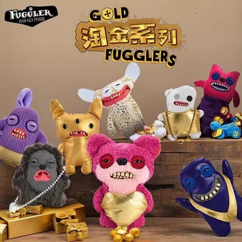 Genuine FUGGLER Gold Rushing Series Germination Monster Doll Spoof ...