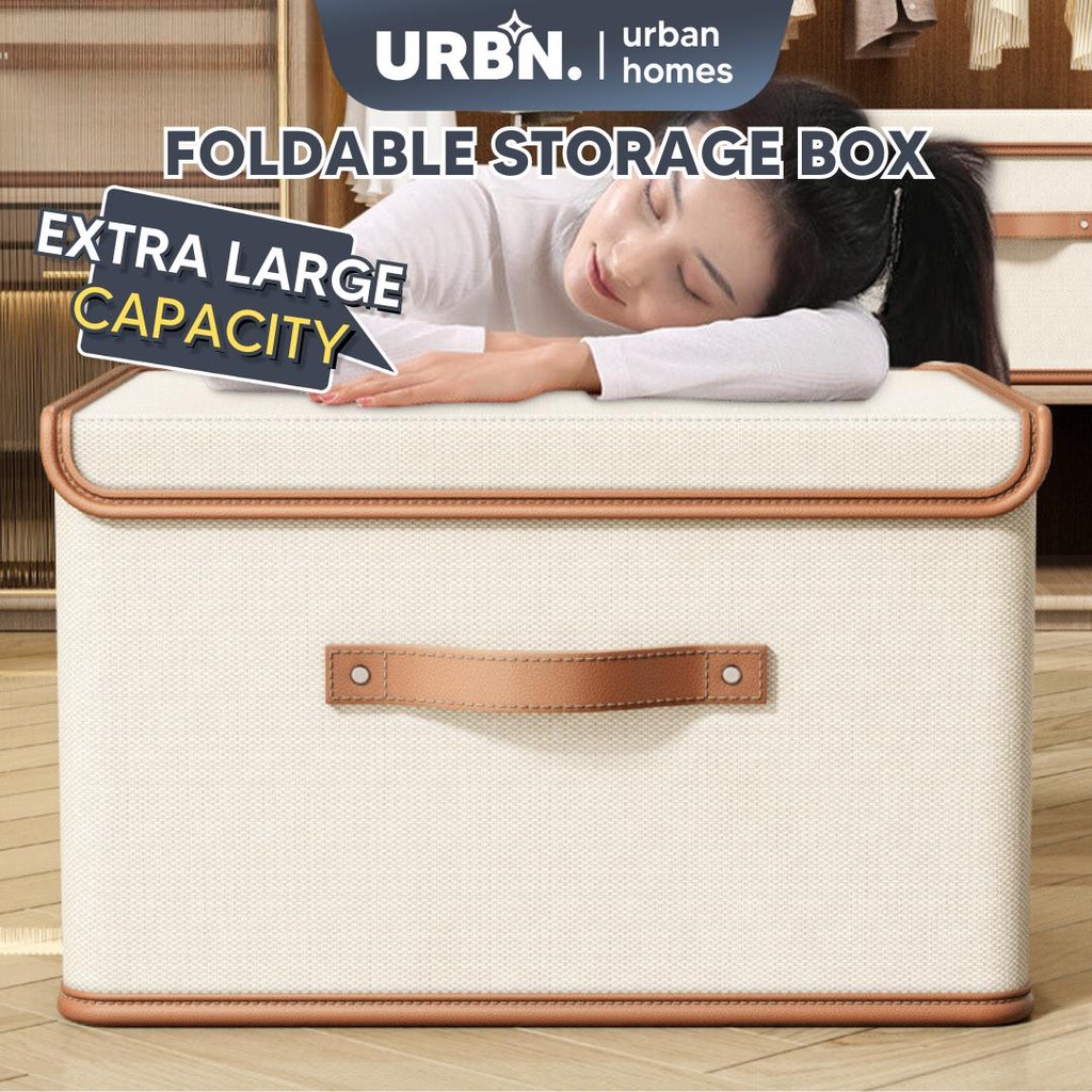 MY Premium Cover Integrated Storage Box With Lid, Clothes Storage Box ...