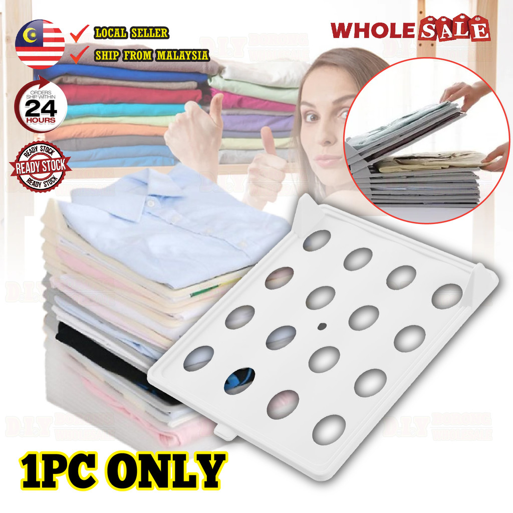 MY1PC T-Shirt Clothing Dividers Clothes Stacking Board Folder Closet ...