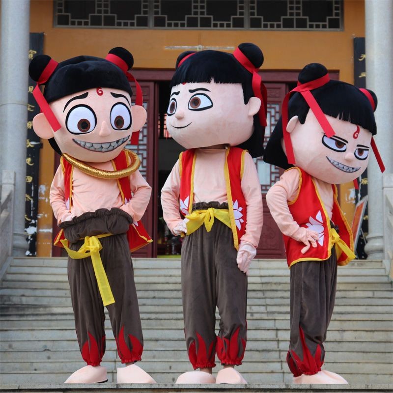 Nezha Demon Boy's Landing Doll Costume Nezha Haunted Sea Costume Adult ...