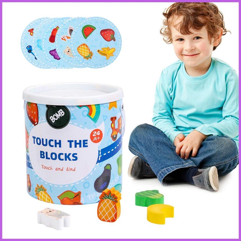 Shape Sorting Blocks Wooden Sensory Blocks Sensory Touch Blocks ...